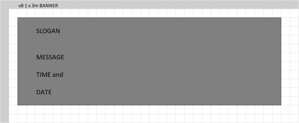 Artwork for 1m x 3m Banner, single-sided Basic design – Graphic Design ...