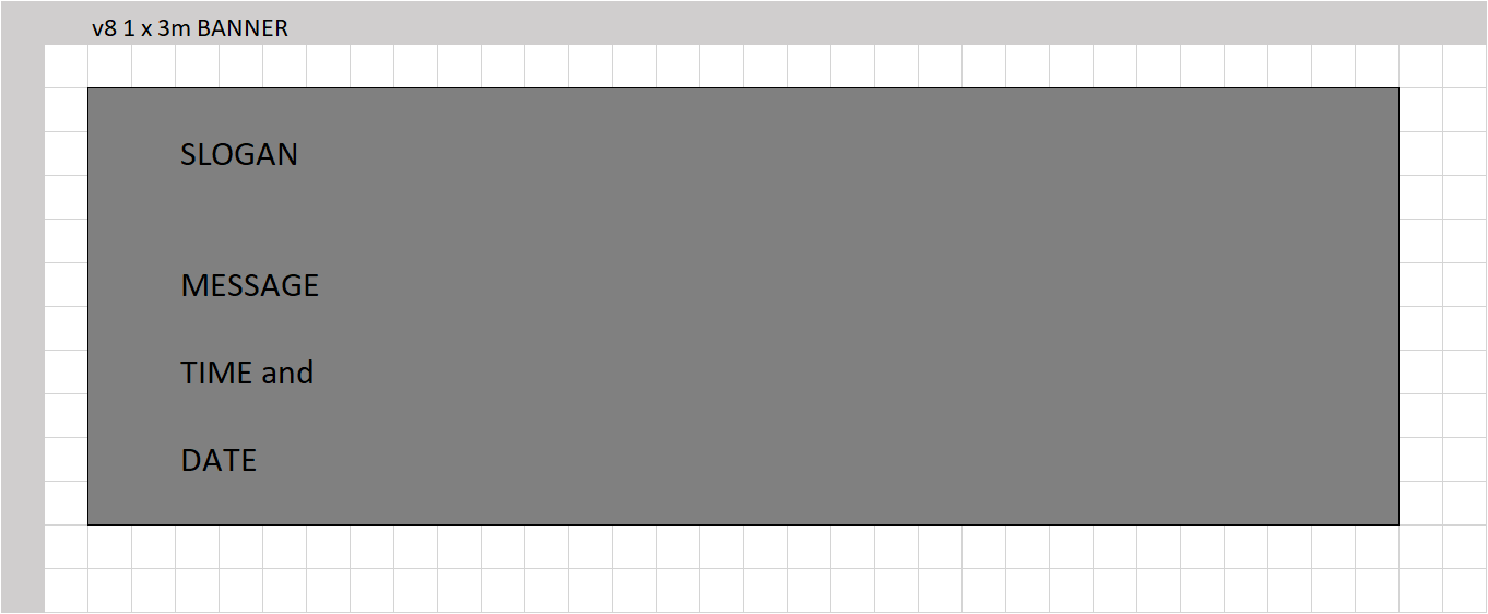 Artwork for 1m x 3m Banner, single-sided Basic design – Graphic Design ...